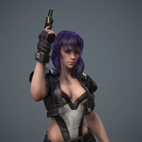 Motoko Kusanagi Ghost In The Shell Fan Art — Polycount