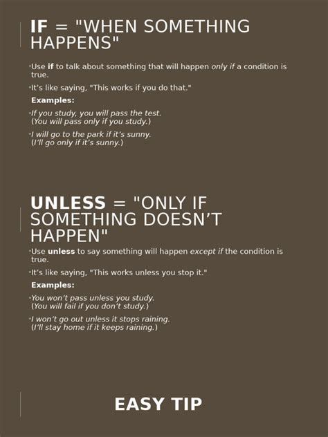 If Unless Second Conditional Pdf