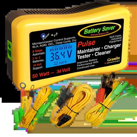 Battery Saver™ 36v 50w Pulse Charger Maintainer And Tester Battery Saver
