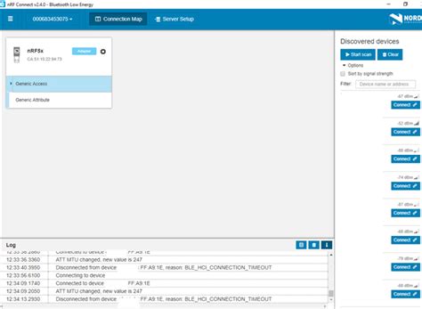 nrf connect ble hci connection timeout error with softdevice 6 1 0 nordic qanda nordic devzone