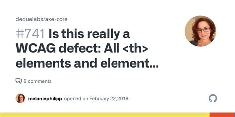 Is This Really A WCAG Defect All Elements And Elements With Role Columnheader Rowheader Must