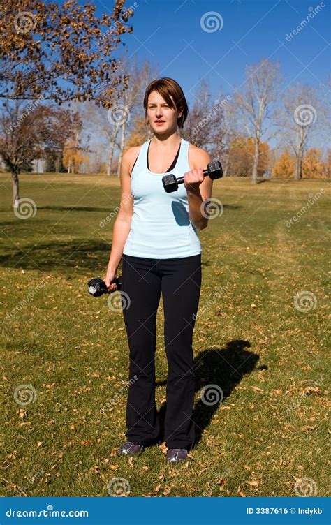Bicep Curls Stock Photo Image Of Dumb Cute Toned Attractive