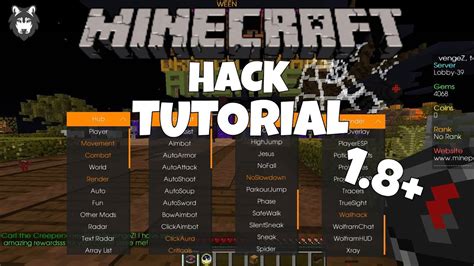 Minecraft 1 8 Hack Client Installation Tutorial Deutsch Youtube