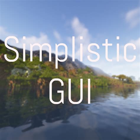 Simplistic Gui Comments Minecraft Resource Packs Curseforge Simplistic Gui Comments Minecraft Resource Packs Curseforge