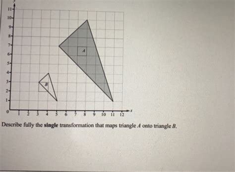Solved 4 3 2 1 Describe Fully The Single Transformation That Maps