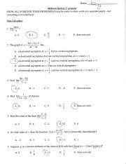 Midterm Review Mc Answers Pdf Name Midterm Review 1st Semester SHOW ALL WORK FOR THESE