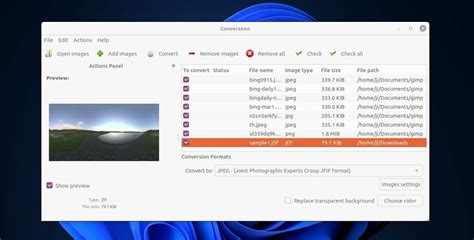 Converseen Adds Support For Batch Converting Jfif Files To Jpeg Png