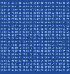 Hex Code Stream Random Hexadecimal Code Cyber Vector Image