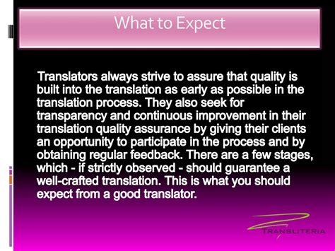 Translation Quality Assurance What You Can Expect Pptx