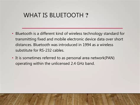 Bluetooth PPTX