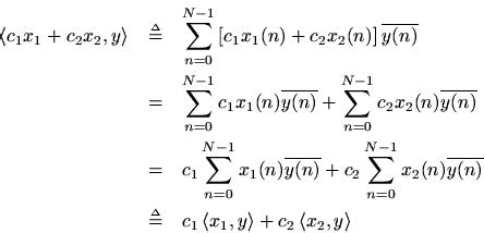 Linearity Of The Inner Product Technick Net