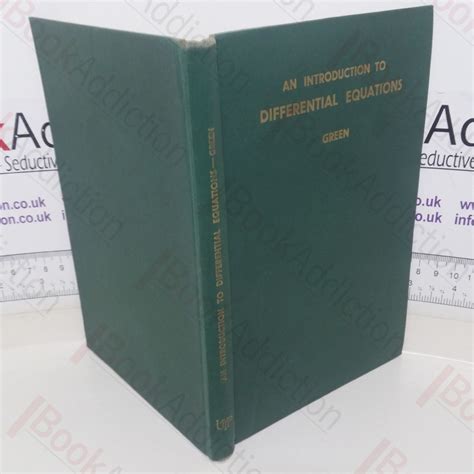 Introduction To Differential Equations De Green S L Very Good