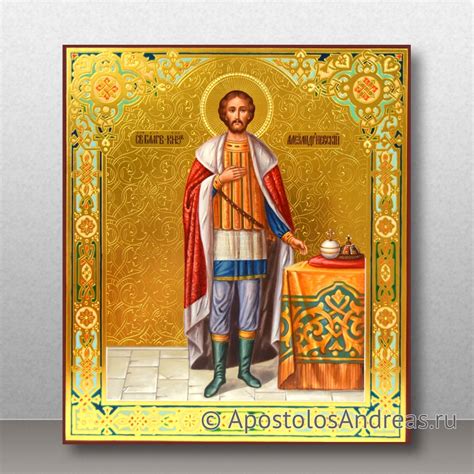 Икона Александр Невский, благоверный великий князь — купить рукописную ...