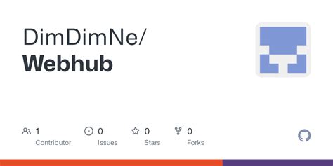 GitHub DimDimNe Webhub