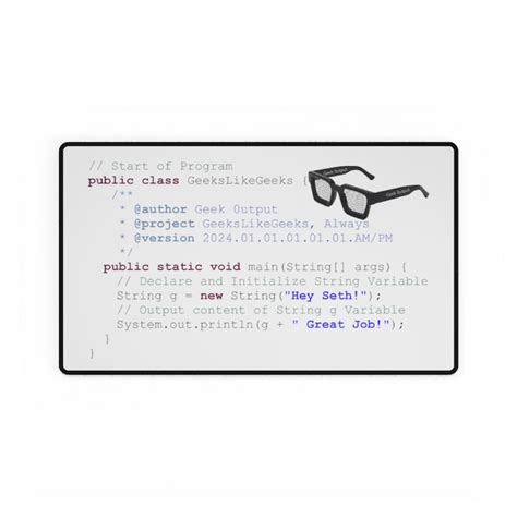 Coding Desk Mat Etsy