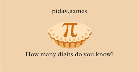 Learn Digits Of Pi