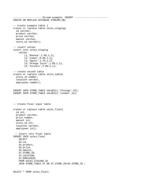 streams tasks pdf data management software databases