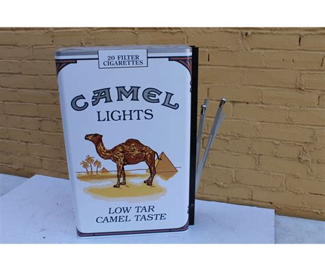 Camel Lights Cigarette 3d Advertising Tin 27 X 17