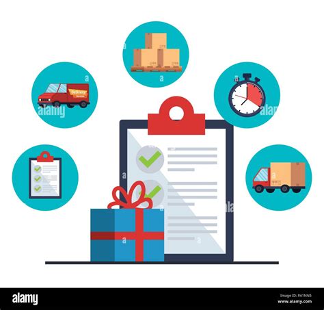 Checklist Delivery Service Icon Stock Vector Image And Art Alamy