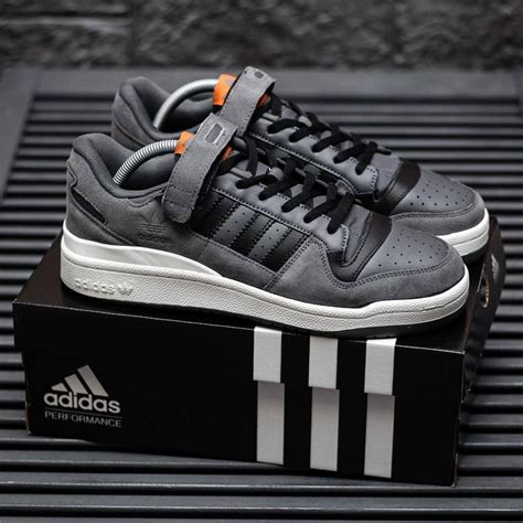 Кроссовки мужские adidas forum low черные, серые ю адидас фору...: цена ...
