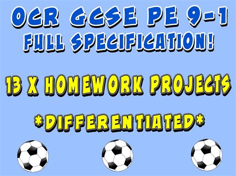 Ocr Gcse Pe 9 1 2016 Full Specification Applied Anatomy Physical Training Socio Cultural