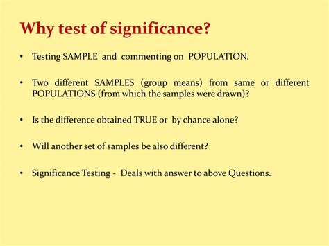 Ppt Test Of Significance Powerpoint Presentation Free Download Id 3244328