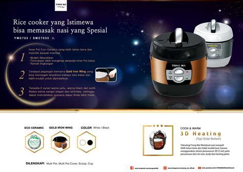 Yong Ma Magic Com 2 Liter Smc 7033