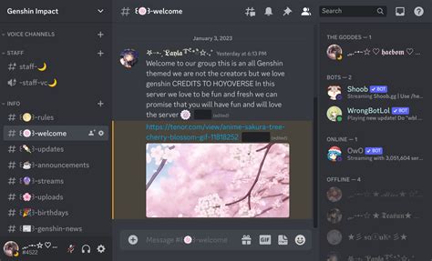 Yall Wanna Join My Disocrd Server Its A Genshin Themed One Ugenshin
