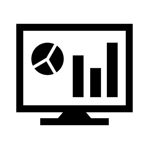 Analytics On Screen Glyph Black Icon 512630 Vector Art At Vecteezy