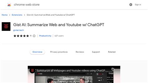 Gist Ai Summarize Web And Youtube Content Futureen