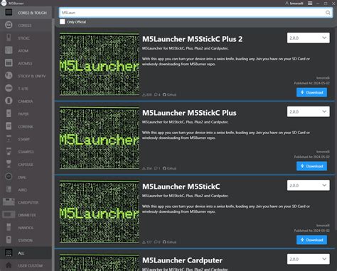 M5launcher Released R M5stack