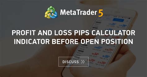 Profit And Loss Pips Calculator Indicator Before Open Position Take Profit Mql4 And