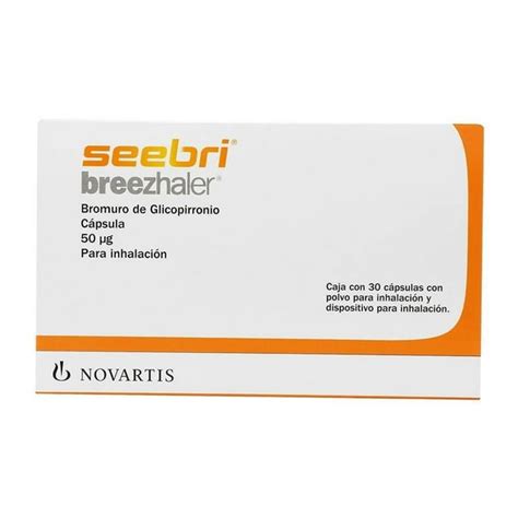 Seebri Bromuro De Glicopirronio 50 µg Para Inhalación 30 Cápsulas Y