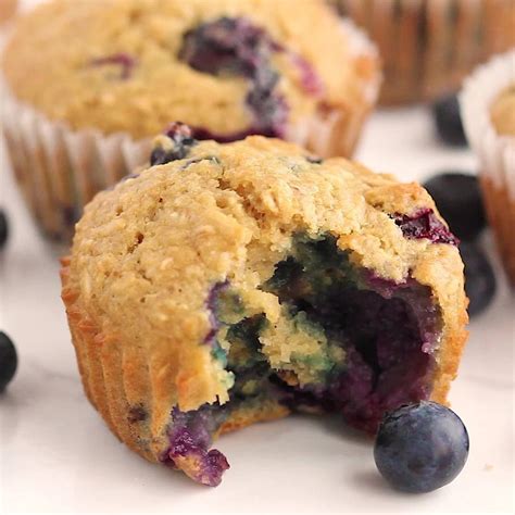 Insanely Good Blueberry Oatmeal Muffins Recipe