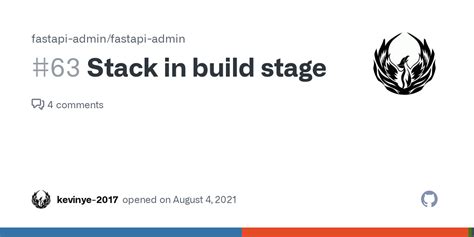 Stack In Build Stage Issue 63 Fastapi Admin Fastapi Admin GitHub