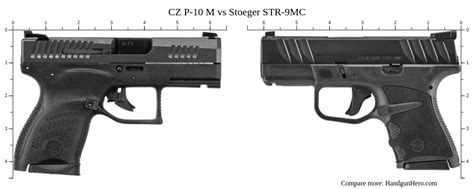 Cz P 10 M Vs Stoeger Str 9mc Size Comparison Handgun Hero