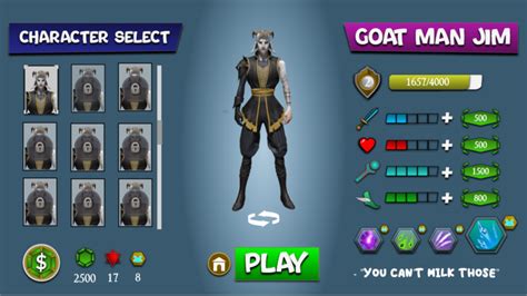 UI Concept Character Select For A F P Game Adventures In Cloud Mostly