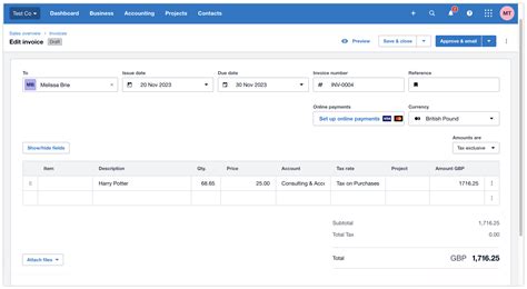 Creating And Sending Invoices To Xero