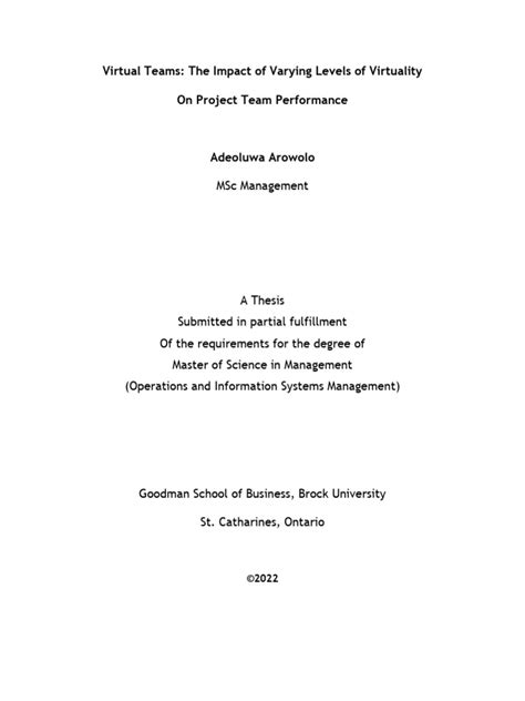 Brock Arowolo Adeoluwa 2022 Pdf Leadership Regression Analysis