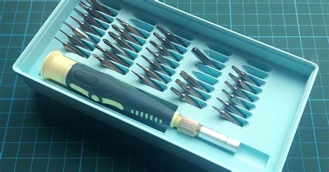 Gridfinity Screwdriver Bits Bin By Baron Download Free Stl Model