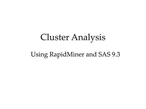 Rapidminer Visualization Capabilities Ppt