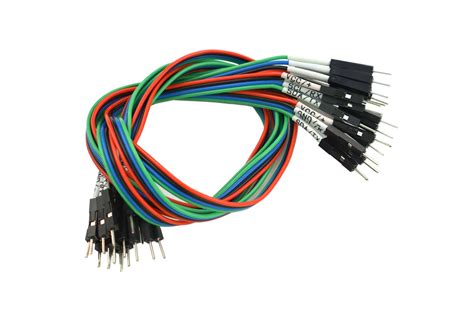 Gravity 4pin Mm Dupont Line With Tag 30cm 5 Pack Dfrobot