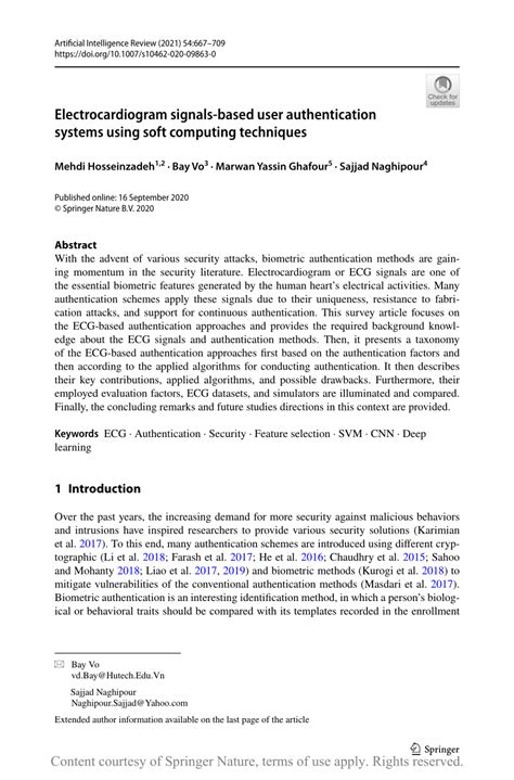 electrocardiogram signals based user authentication systems using soft computing techniques