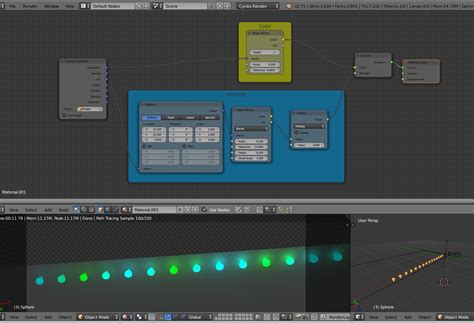 Blender Internal Render Engine How To Create Lighting For An LED Strip Blender Stack Exchange