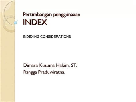 Index Ppt
