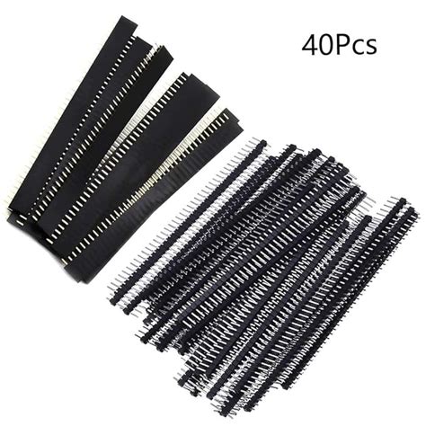 Buy FYSL Piece Mm Pin Headers PCB Board Pin Male And Female Header Connector Kit For