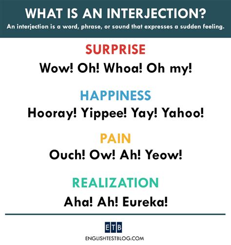 Interjections Interjections
