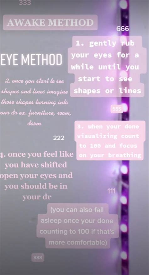 Eye Method Awake Method Scripting Ideas Create Reality Method