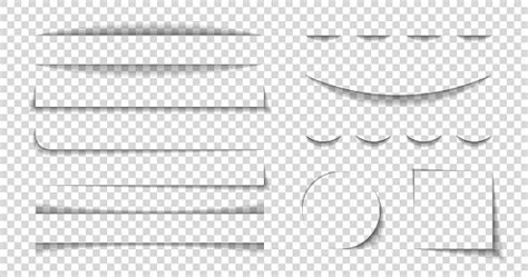 디바이더 섀도우 라인입니다 그림자가 있는 종이 의 분배기 웹 페이지용 상자입니다 투명 한 배경에 프레임 배너 텍스트에 대한 효과가 있는 테두리를 디자인합니다 웹 사이트에