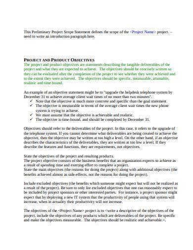 FREE 13 Project Scope Statement Samples In PDF MS Word